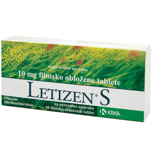 Letizen S 10 mg filmsko obložene tablete | Krka
